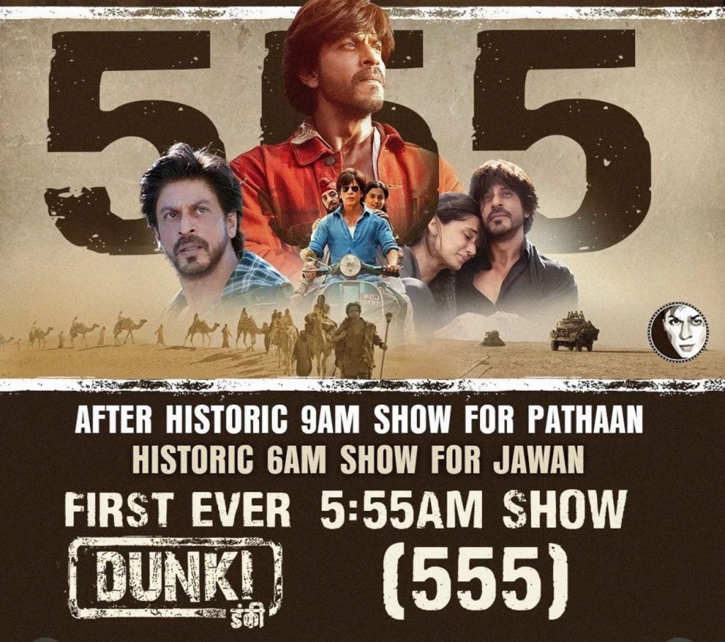 Shah Rukh Khan Shares 2 Day Countdown Poster Of Dunki With Fun Post ...