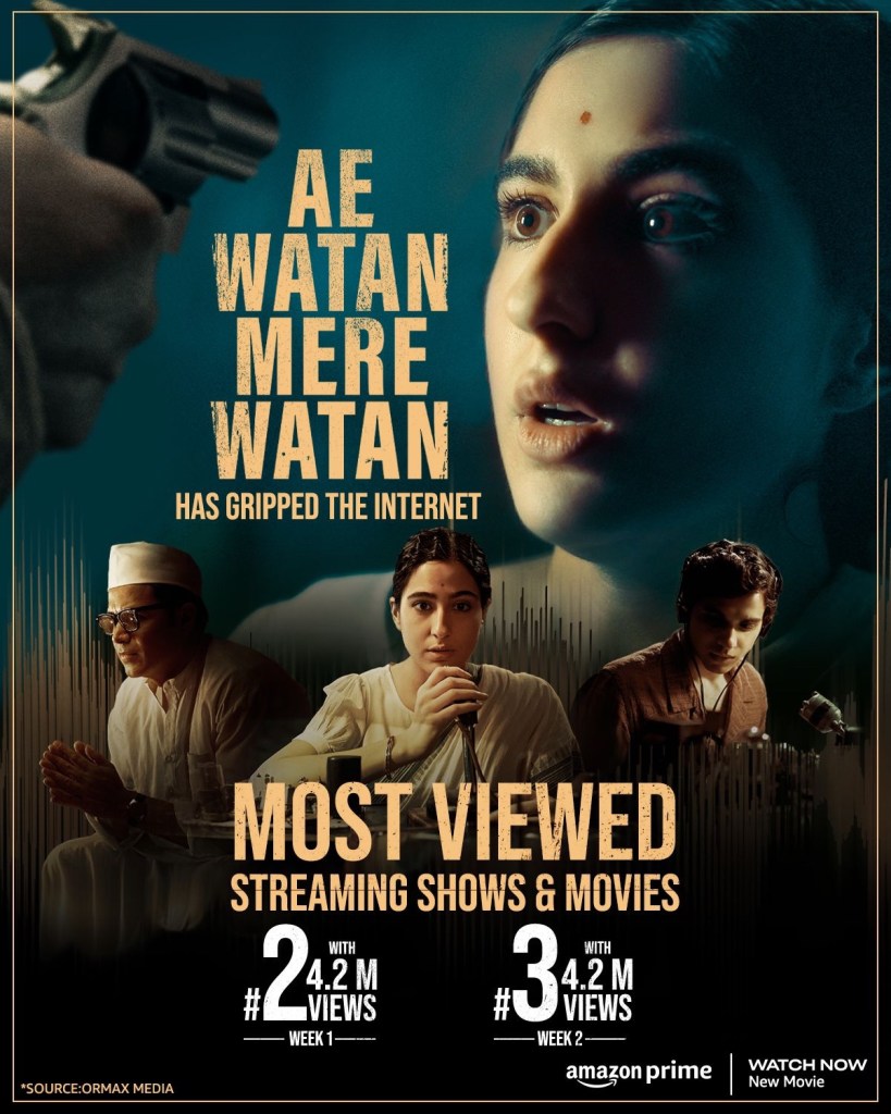 Ae Watan Mere Watan Continues To Trend Among Top Films For Two Consecutive Weeks, Scores 4.2 ...