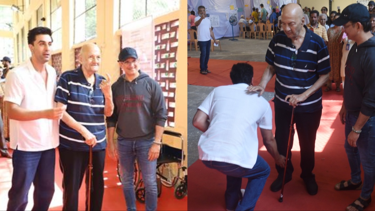 Lok Sabha Elections 2024: Ranbir Kapoor Touches Prem Chopra's Feet At Polling Booth & Honours ...